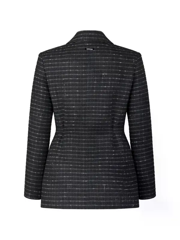 MSGM Checked Single-breasted Blazer