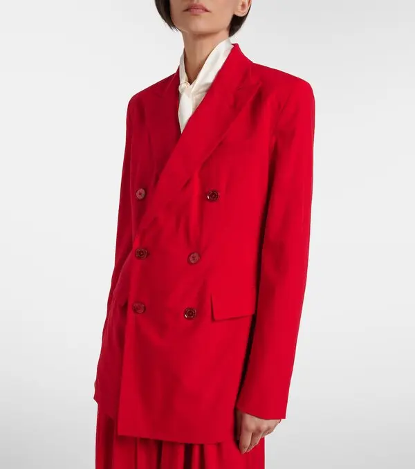 Ralph Lauren Ramona Double-breasted Wool-blend Blazer