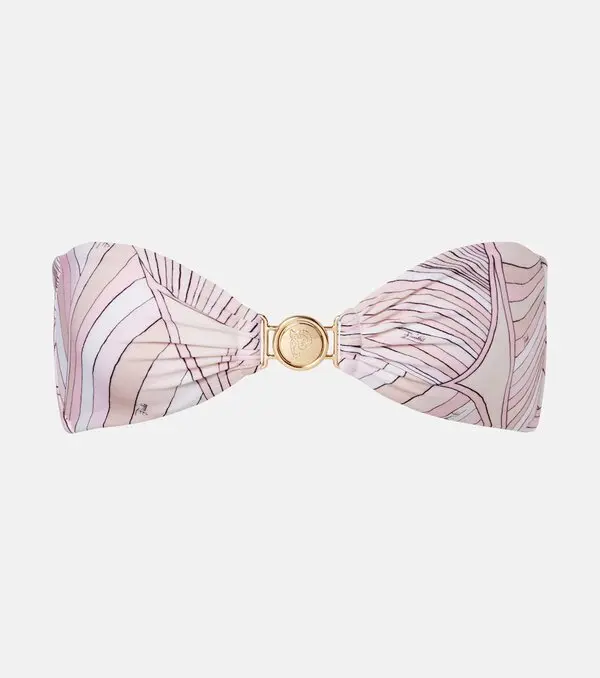 Emilio Pucci Iride Bandeau Bikini Top - Pink