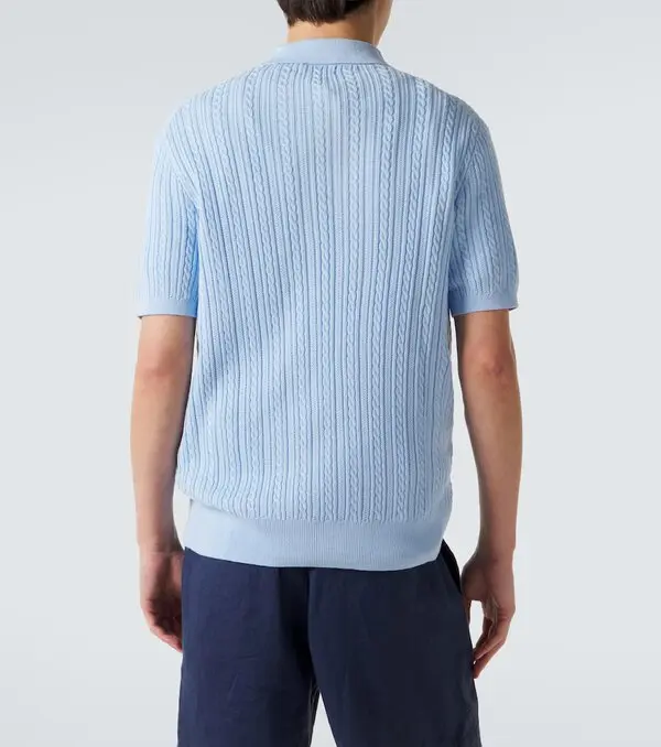Polo Ralph Lauren Cable-knit Cotton Polo Sweater