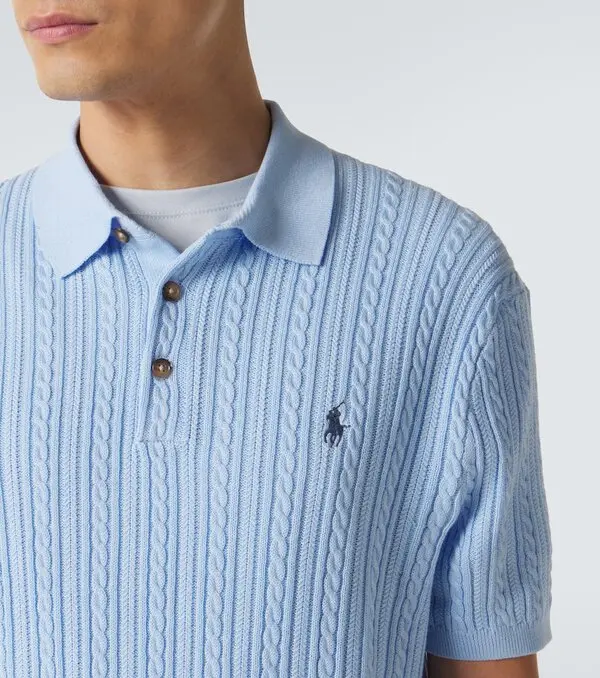 Polo Ralph Lauren Cable-knit Cotton Polo Sweater