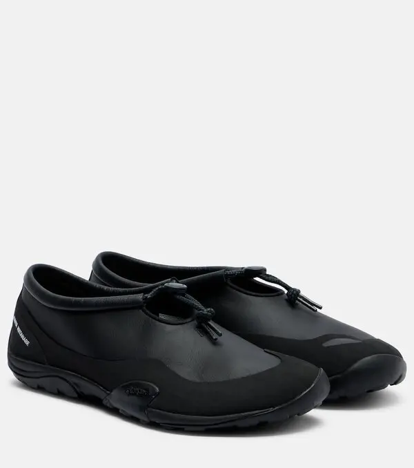 Junya Watanabe X New Balance Mt10t Leather Sneakers - Black