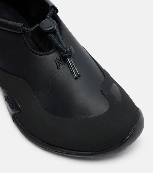 Junya Watanabe X New Balance Mt10t Leather Sneakers - Black