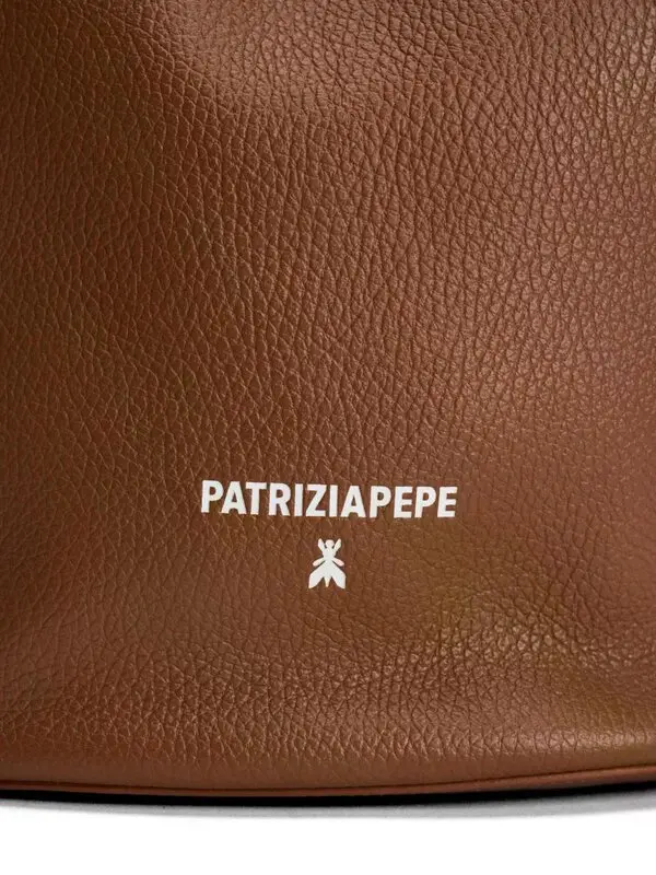 Patrizia Pepe Pebbled Leather Shoulder Bag