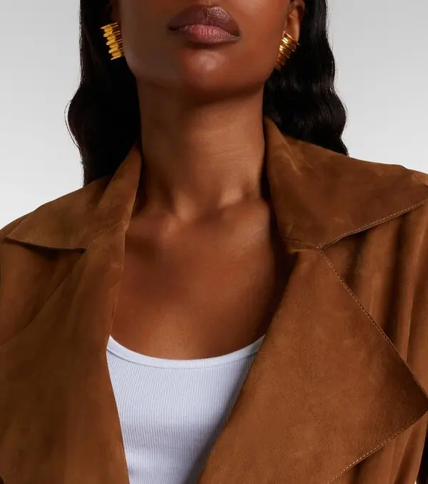 Nour Hammour Kerry Suede Coat