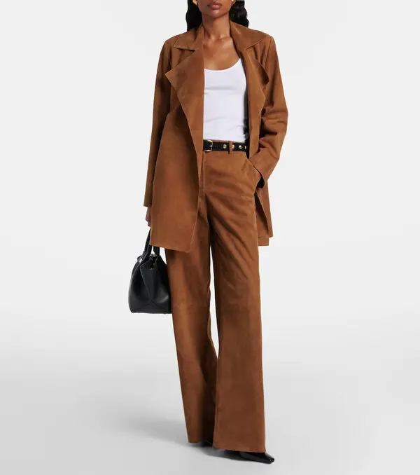 Nour Hammour Kerry Suede Coat