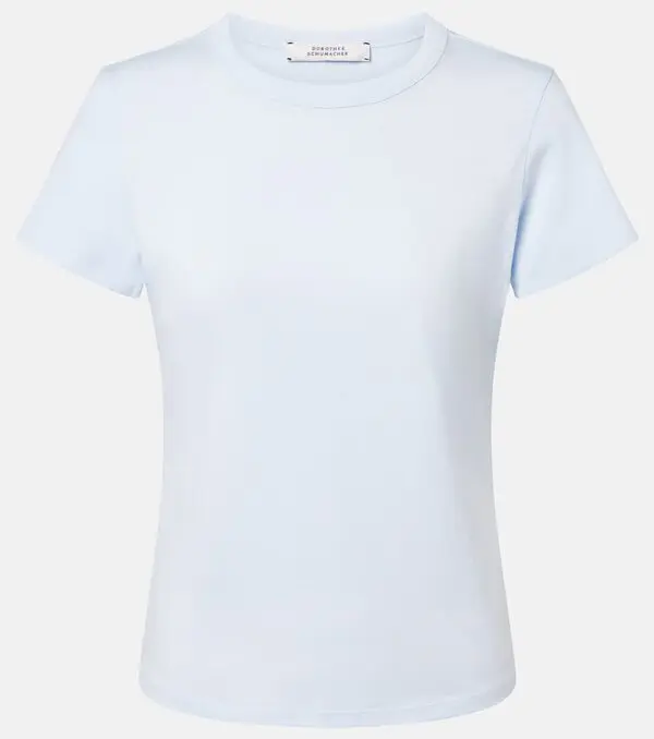 Dorothee Schumacher All Time Favorites Cotton-blend Jersey T-shirt - Blue