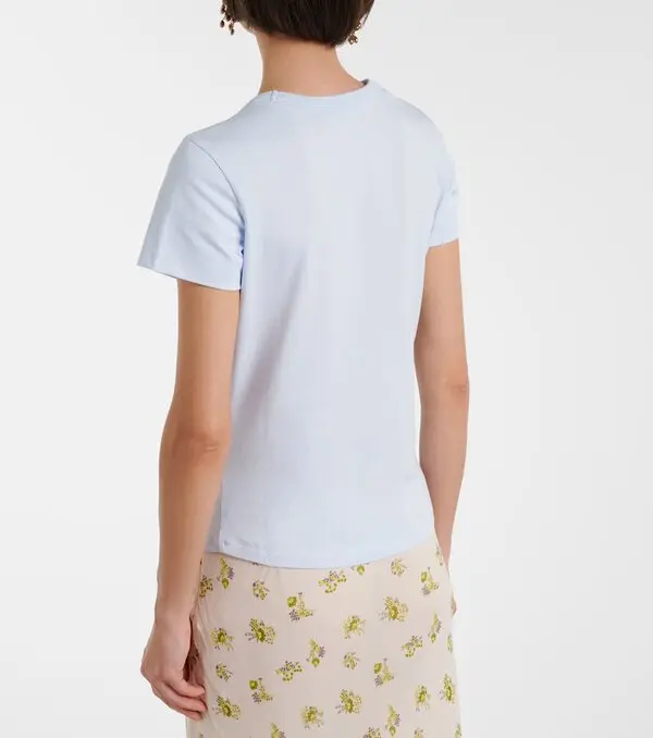 Dorothee Schumacher Cotton-blend Jersey T-shirt - Blue