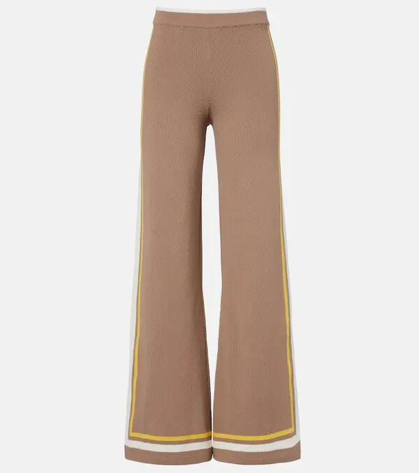 The Upside Veneto Kansas Knitted Wide-leg Pants