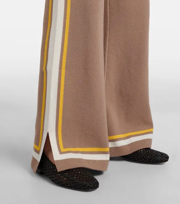 The Upside Veneto Kansas Knitted Wide-leg Pants