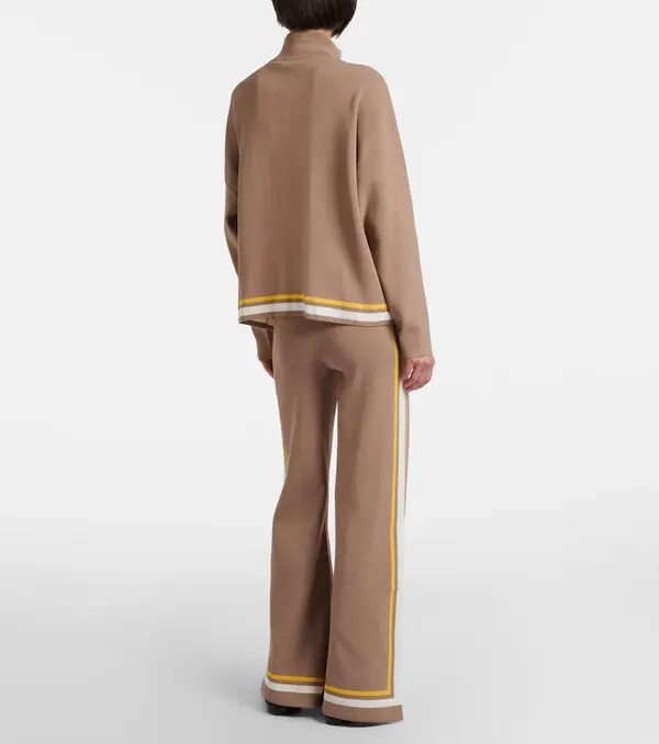 The Upside Veneto Kansas Knitted Wide-leg Pants
