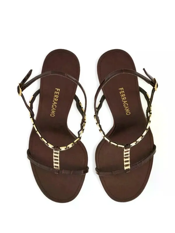 FERRAGAMO Vara Chain T-strap Sandals