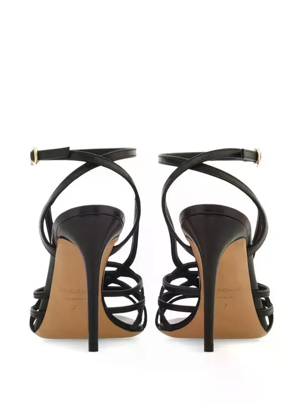 FERRAGAMO Strappy Heeled Sandals With Ankle Buckle