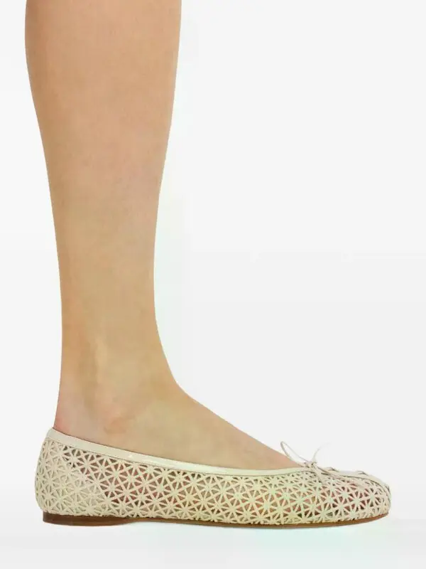 FERRAGAMO Macramé Lace Ballet Flats