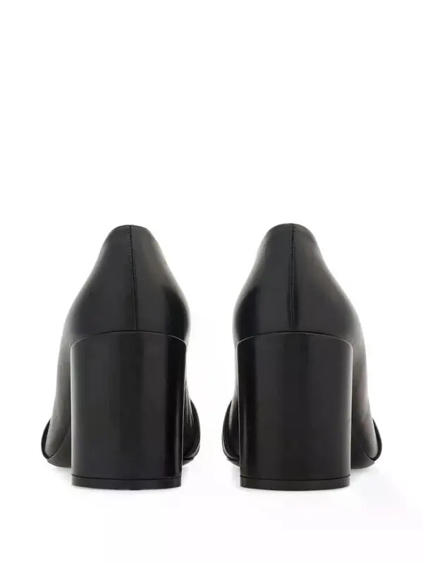 FERRAGAMO Gancini Embellished Block Heel Pumps