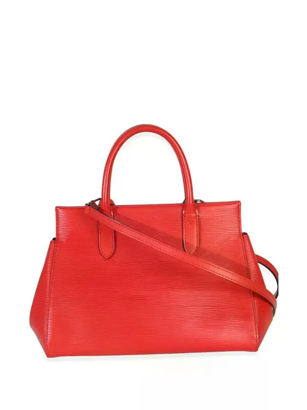 LOUIS VUITTON Marly Leather Tote Bag - Red