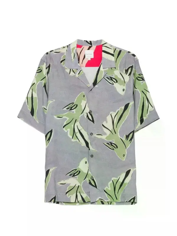 Paul Smith Fish-print Short-sleeve Shirt