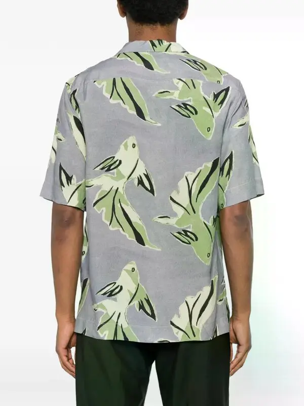 Paul Smith Fish-print Short-sleeve Shirt