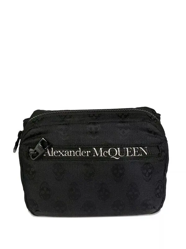 Alexander McQueen Logo Print Belt Bag - Black