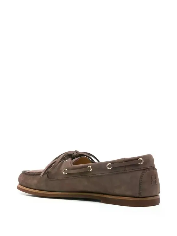 HENDERSON BARACCO Zelia Nubuck Loafers - Brown