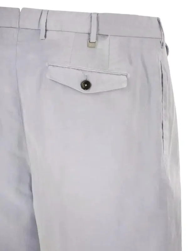 PT TORINO Pleated Front Turn-up Shorts - Blue