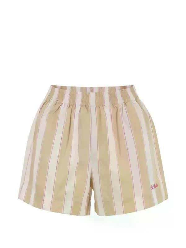 MC2 SAINT BARTH Striped Embroidered Shorts