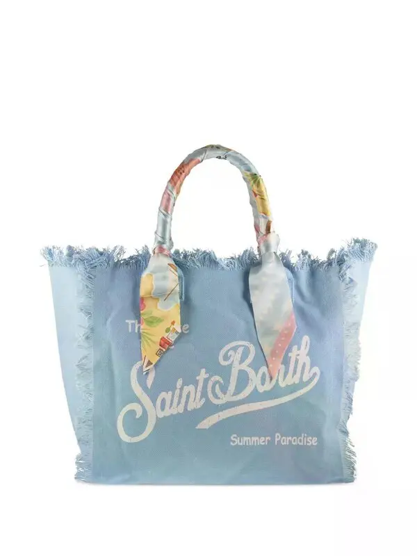 MC2 SAINT BARTH Tote Bag With Scarf Detail
