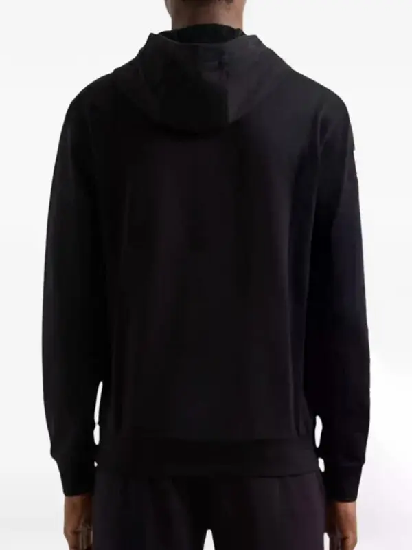 EA7 Logo Print Drawstring Hoodie