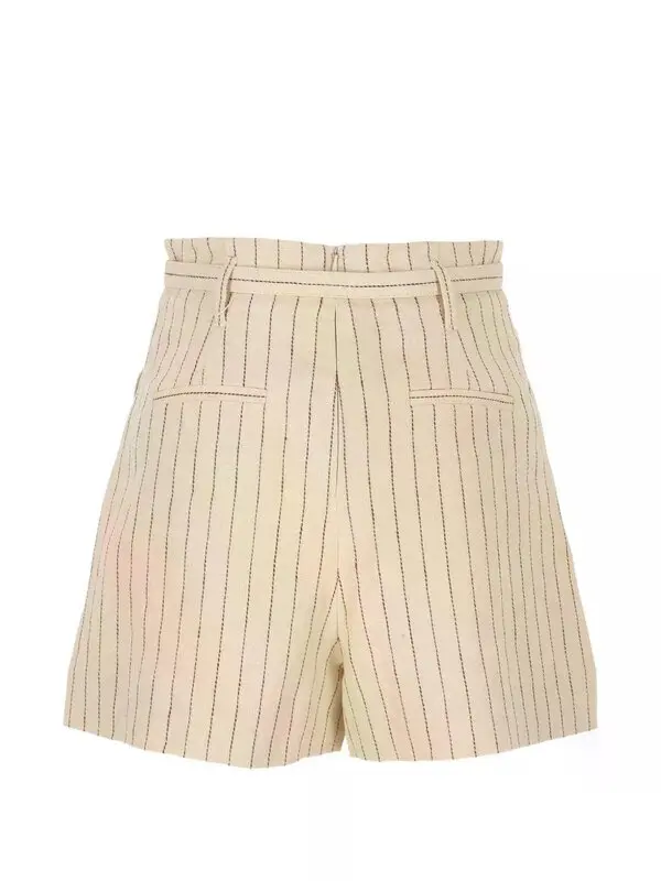 Zimmermann Rebellion Pinstripe Linen Shorts