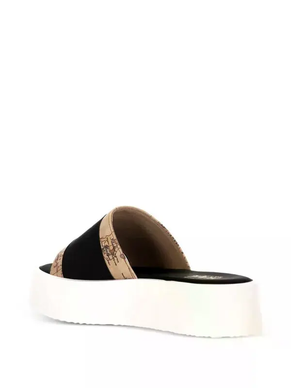 ALVIERO MARTINI 1° CLASSE Alviero Martini 1a Classe Geo Map Platform Sandals