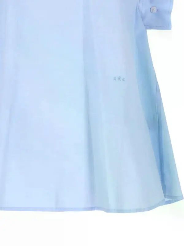 EMMA E GAIA Short-sleeve Blouse With Button Detailing