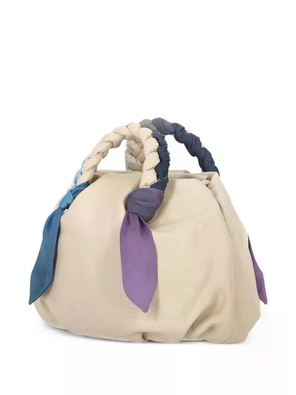 Hereu Bombon Foulard Braided-handle Crossbody Bag