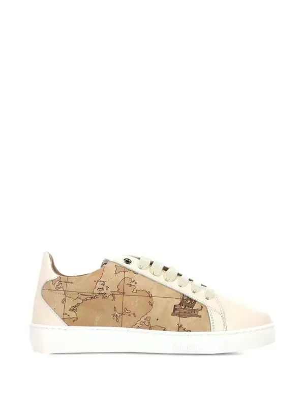 ALVIERO MARTINI 1° CLASSE Geo Classic Print Lace-up Sneakers