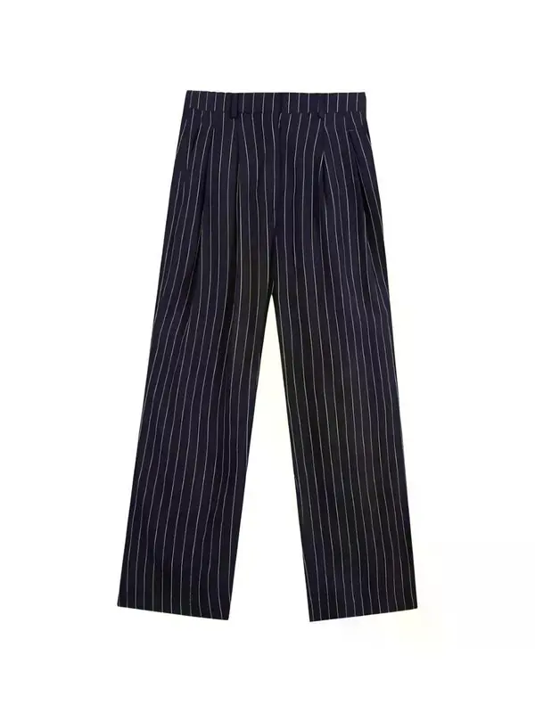 Maison Labiche Pinstripe Pleated Trousers