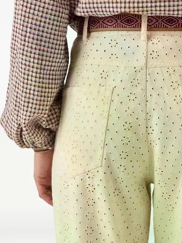 MAISON HOTEL Embroidered Straight-leg Trousers