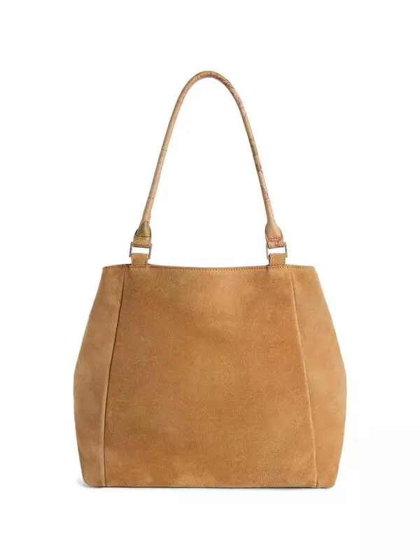 ALVIERO MARTINI 1° CLASSE Geo Classic Suede Tote Bag