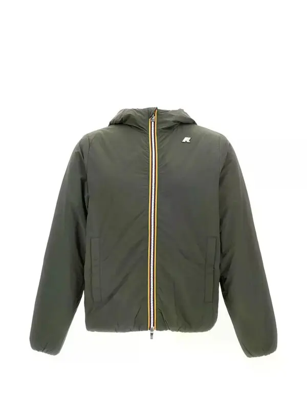 K-WAY Hooded Jacket With Chest Logo Patch