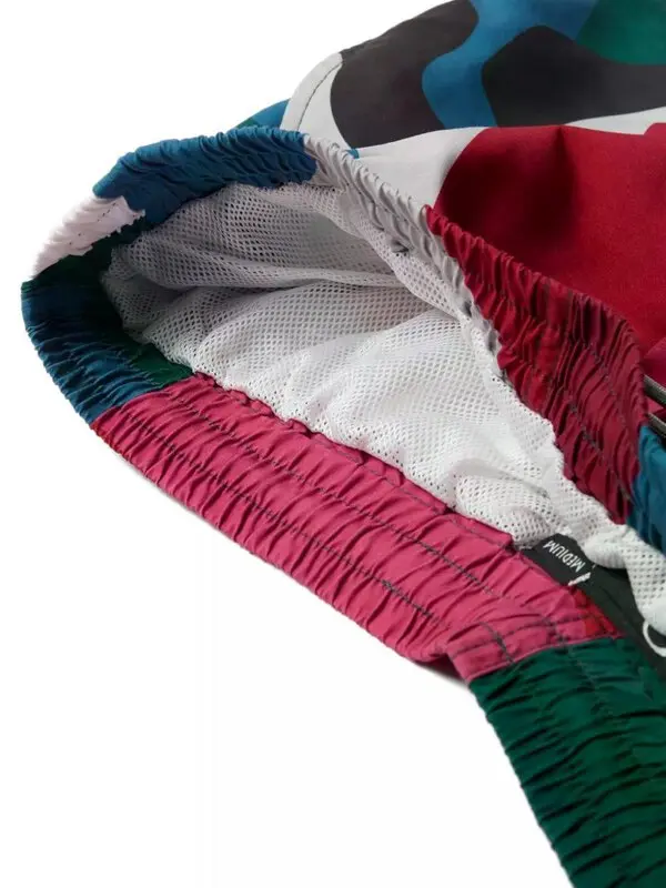 PARRA Abstract Print Drawstring Swim Shorts