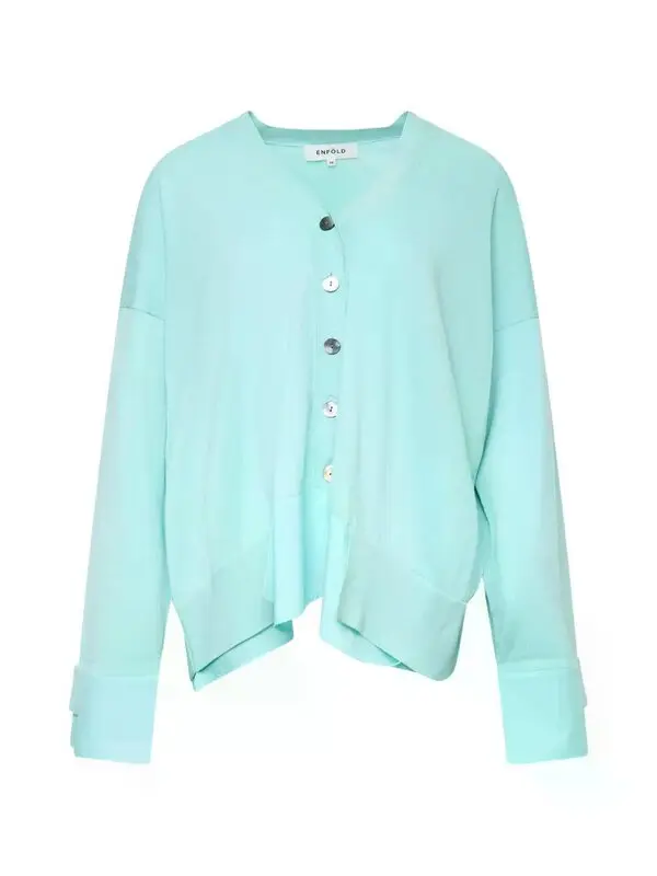 ENFOLD Fine-knit V-neck Cardigan
