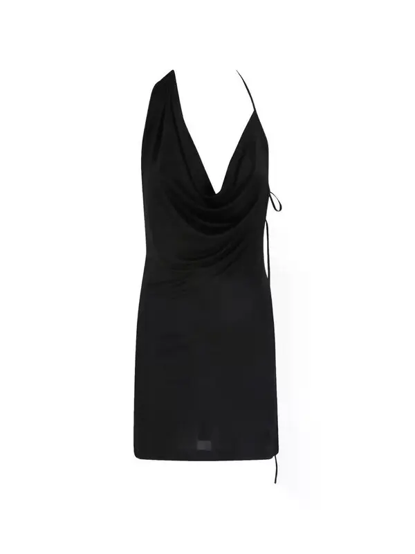 AMAZUIN Ravi Draped Cowl-neck Mini Dress