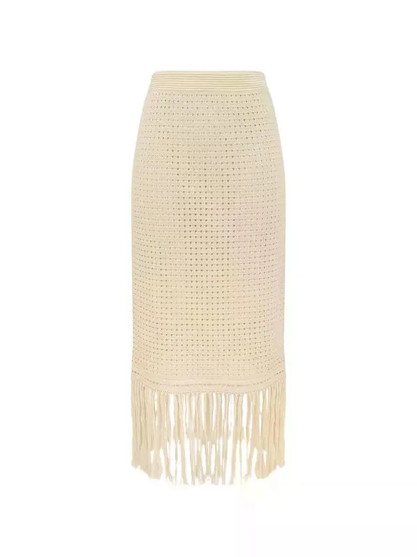 Zimmermann Indra Fringe Trim Skirt
