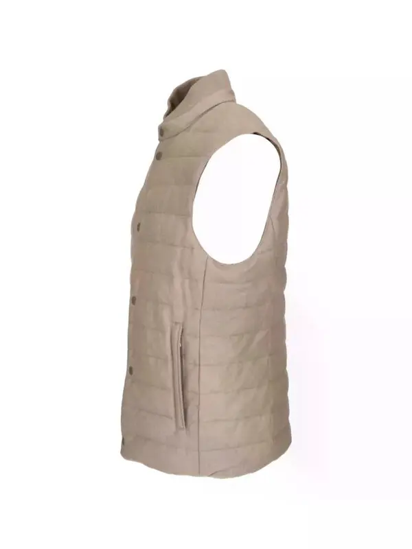 Fedeli Quilted High-neck Gilet