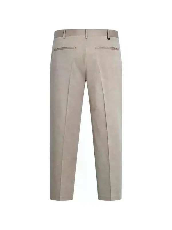 PT TORINO Pressed-crease Tailored Trousers - Neutrals