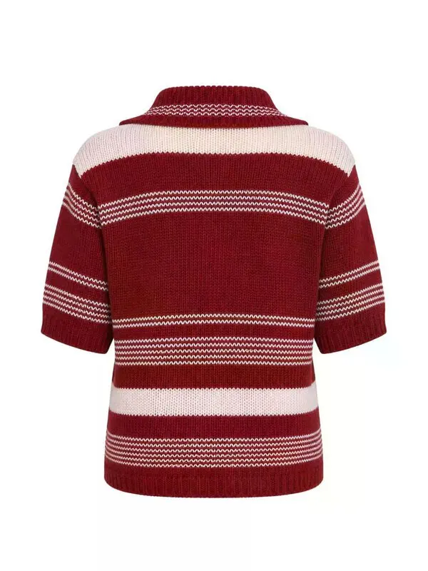N°21 Striped Short-sleeve Sweater