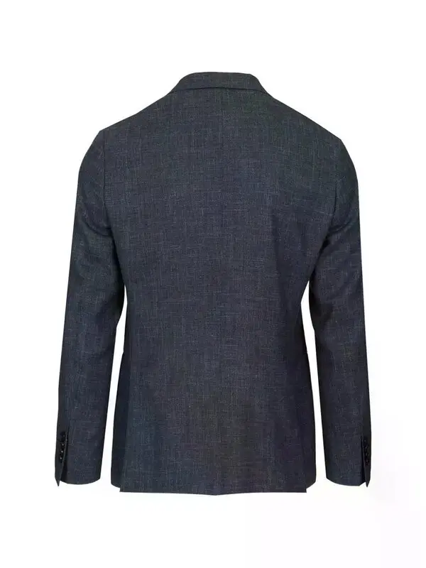 AL DUCA D’AOSTA 1902 Melange-effect Notched-lapel Blazer
