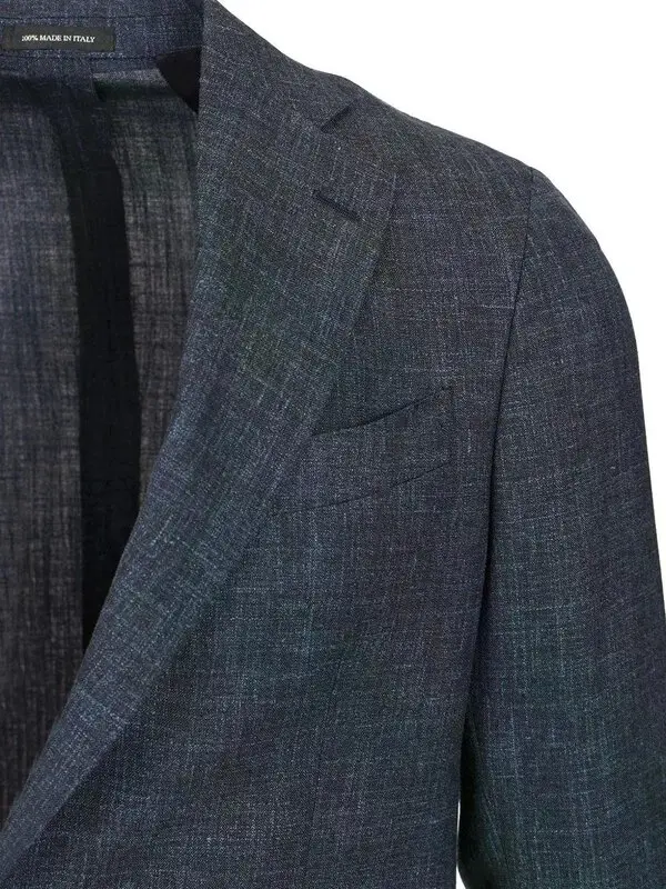 AL DUCA D’AOSTA 1902 Melange-effect Notched-lapel Blazer