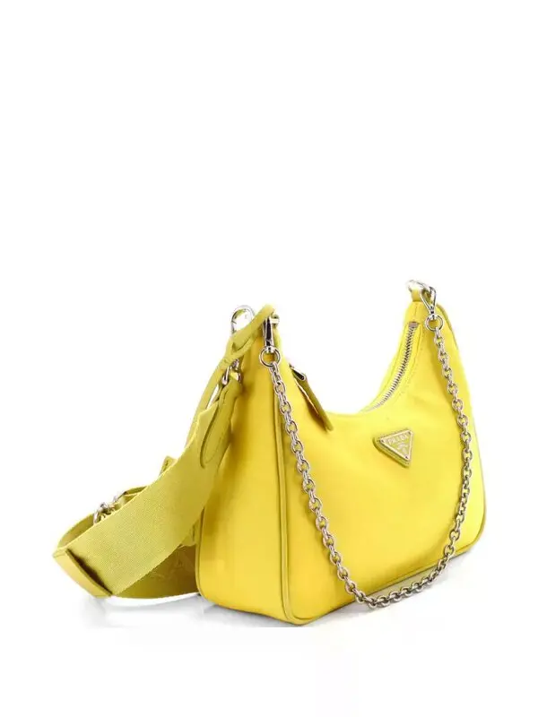 Prada Re-edition 2005 Shoulder Bag Tessuto - Yellow