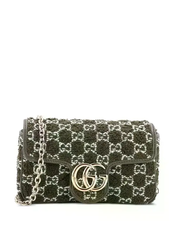 Gucci Gg Marmont Matelassé Boucle Tweed Mini Shoulder Bag