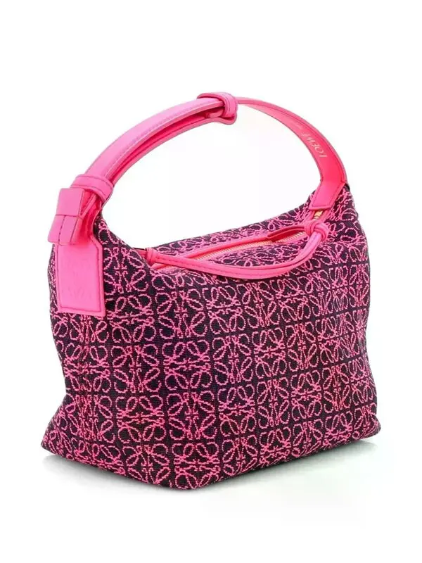 Loewe Cubi Anagram Jacquard Small Hobo Bag - Pink