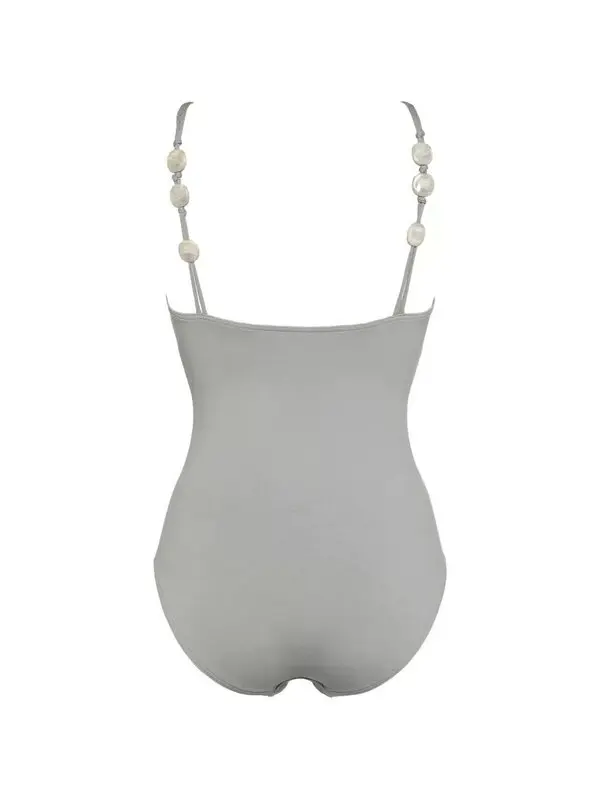 ERES Lynda Beaded-strap Swimsuit - Grey